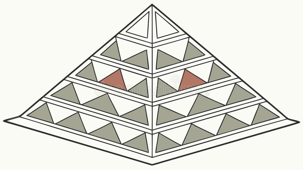 Captivating Abstract Pyramid Design Stock Illustrations – 871 ...