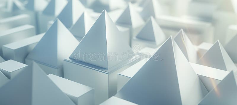 Geometric Pyramid Triangle Shape Business Background, Wall, Glass Stock ...