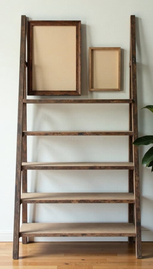 Geometric Rack; Unadorned Frames Against Light Backdrop, Flat, Interior ...