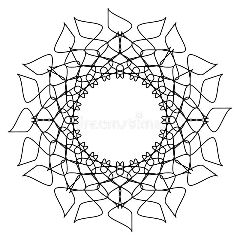 Geometric Radial Element. Abstract Concentric, Radial Geometric Stock ...