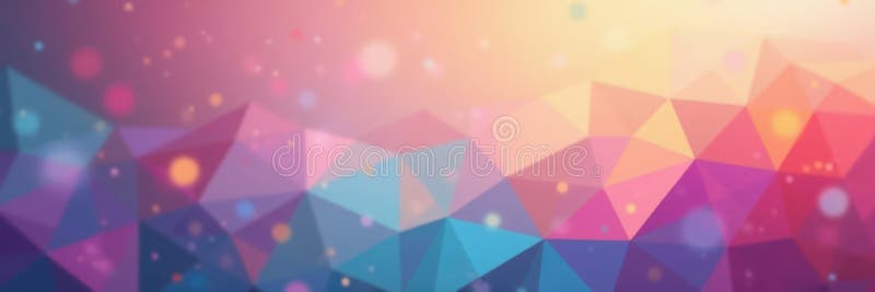 Geometric Rainbow Pastel Shapes, Blurry Background , Digital, Bright ...