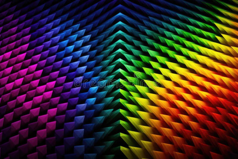 Geometric Rainbow Stripes: these Images Feature Rainbow Stripes that ...