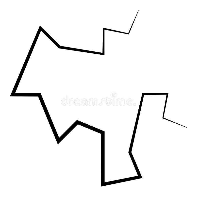 Geometric, Random Circular Element. Abstract Angular Circle Shape Stock ...