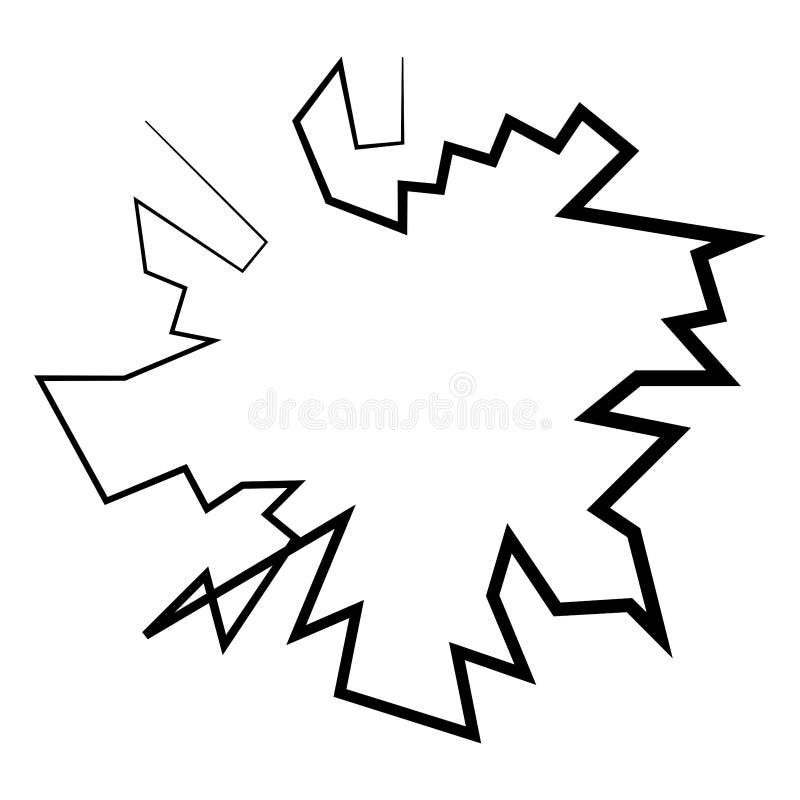 Geometric, Random Circular Element. Abstract Angular Circle Shape Stock ...