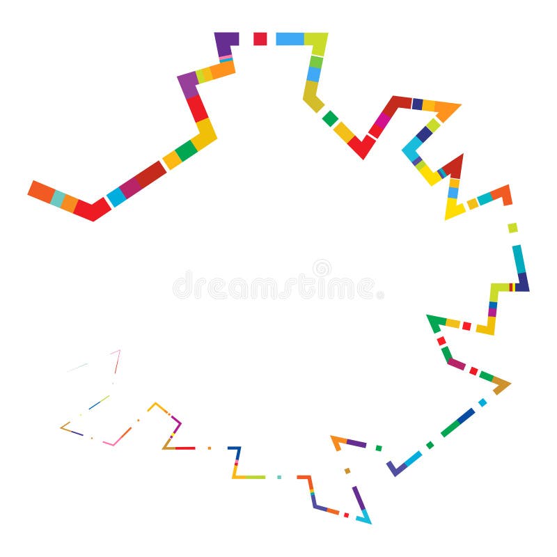 Geometric, Random Circular Element. Abstract Angular Circle Shape Stock ...