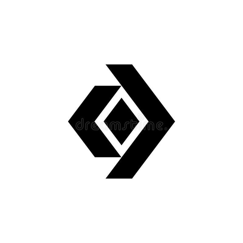 Geometric Rectangle Arrow Logo Design Vector Stock Vector ...