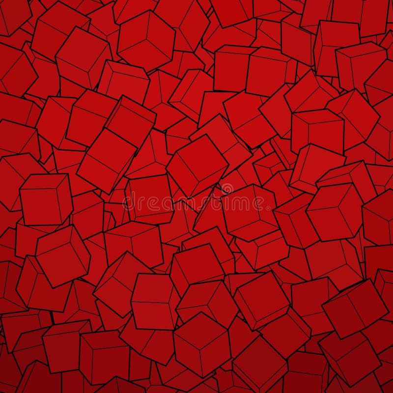 Red Background from Cubes. Background Template. Eps 10 Stock ...