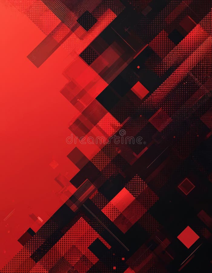 Geometric Red, Black Abstract Background Design. Modern Diagonal Shapes ...