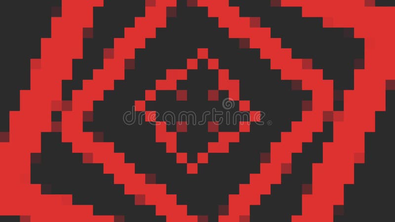 Geometric Red and Black Pixelated Pattern Stock Footage - Video of ...