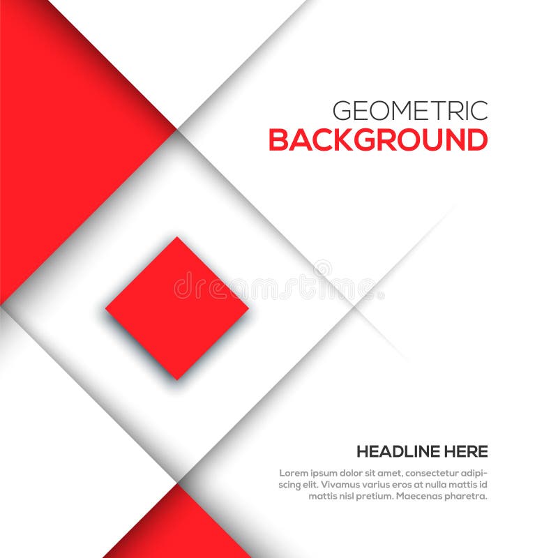 Modern layout red stock vector. Illustration of bauhaus - 35707883