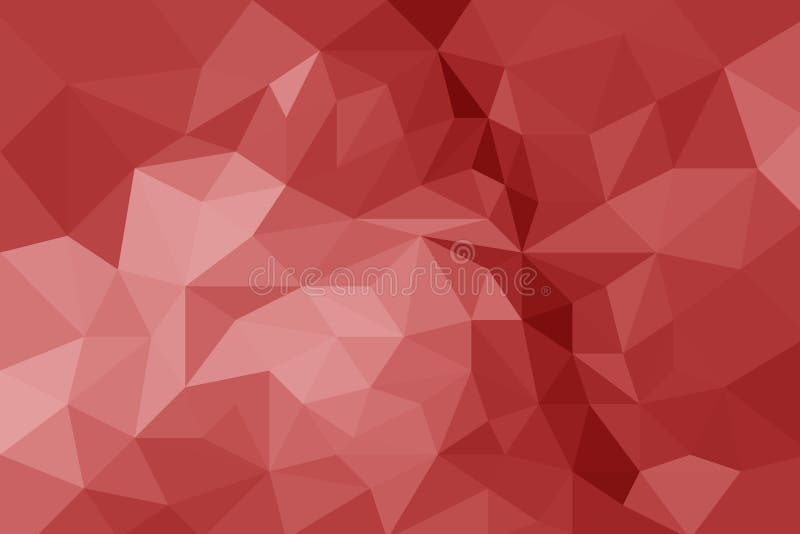 Geometric Red Low Poly Background Stock Illustration - Illustration of ...
