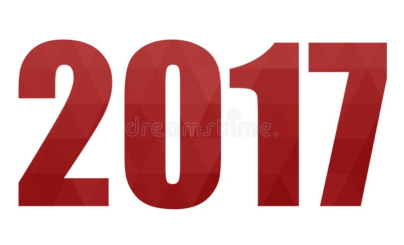 Geometric Red Low Poly 2017 Stock Illustration - Illustration of design ...