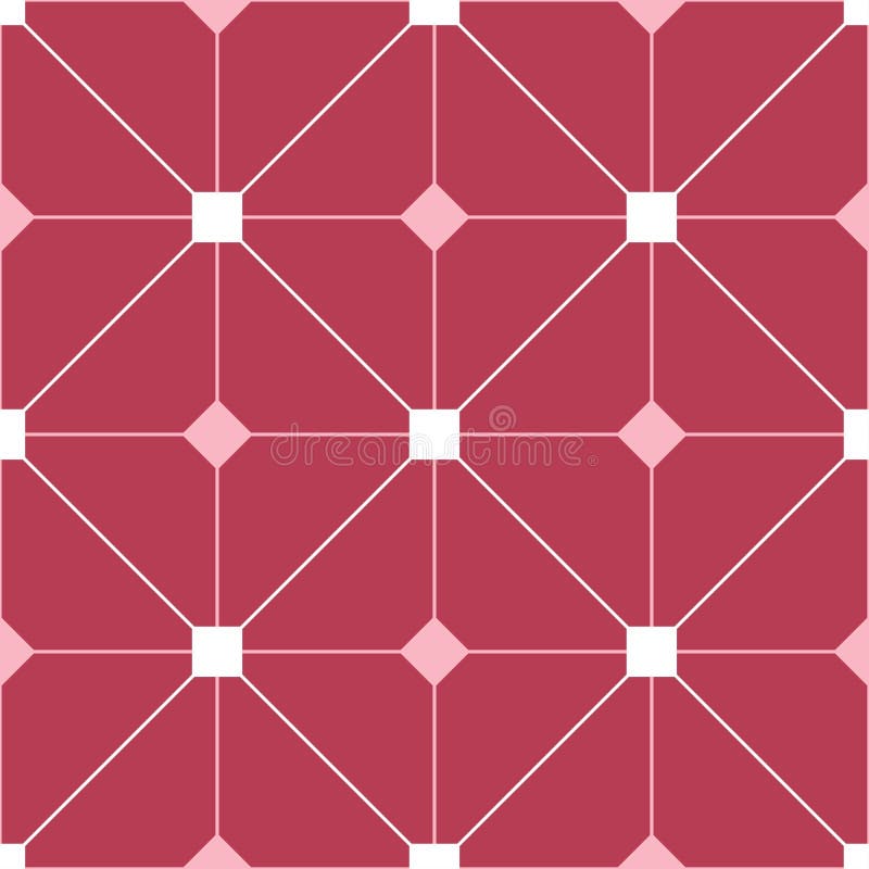 Geometric Red Seamless Background. Pale Red Pattern Stock Vector ...