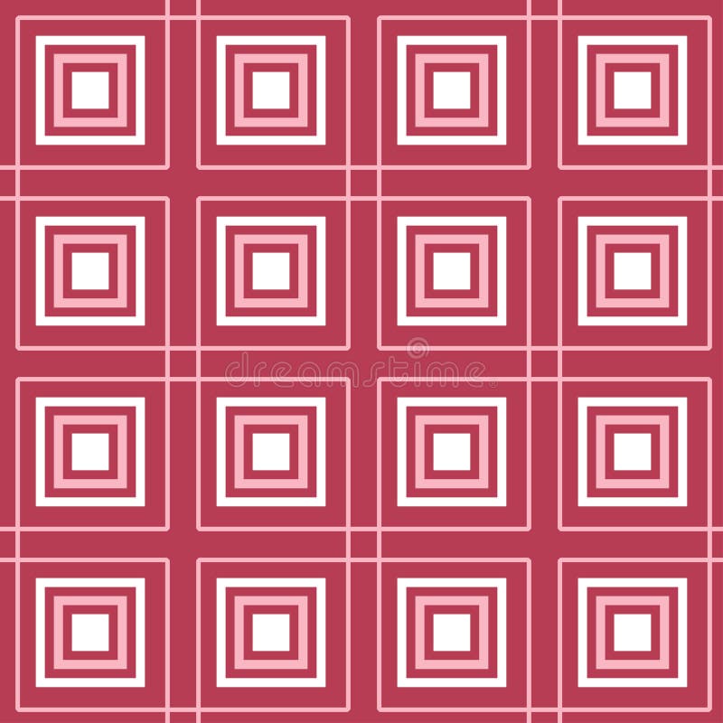 Geometric Red Seamless Background. Pale Red Pattern Stock Vector ...
