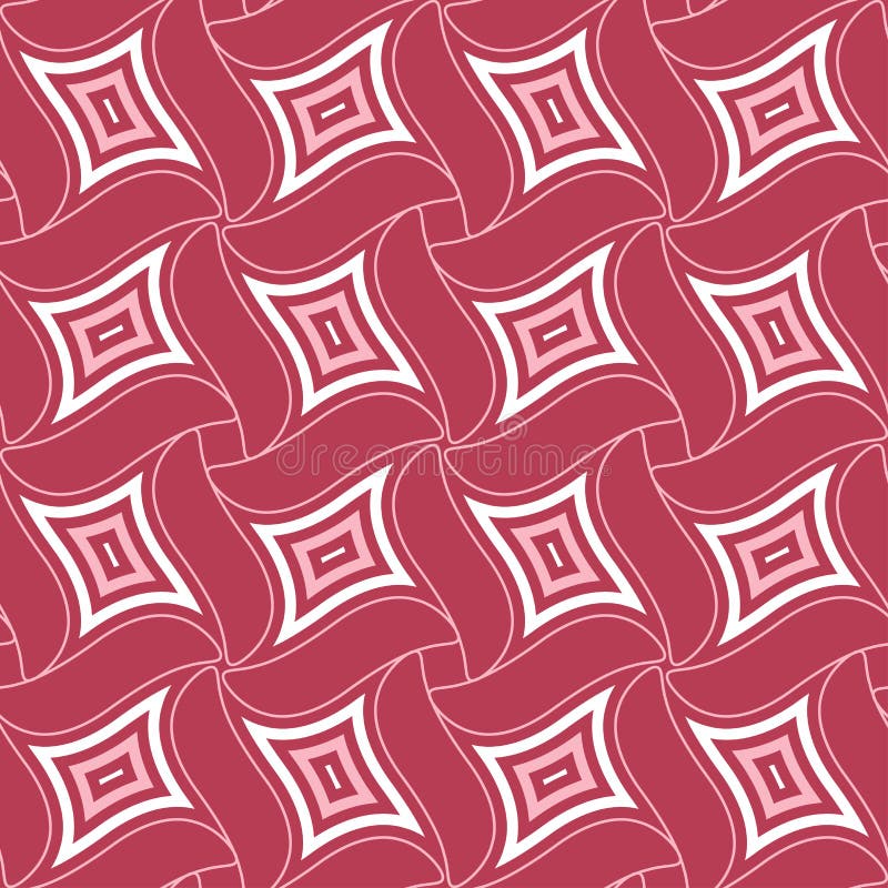 Geometric Red Seamless Pattern. Colored Background Stock Vector ...