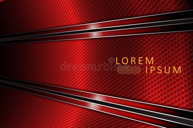 Geometric Red Texture Composition with a Border and a Perspective ...