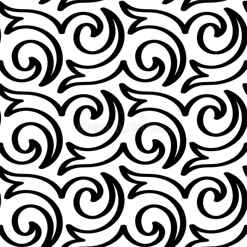 Geometric Repeating Patterns of Continuous Line Stock Vector ...