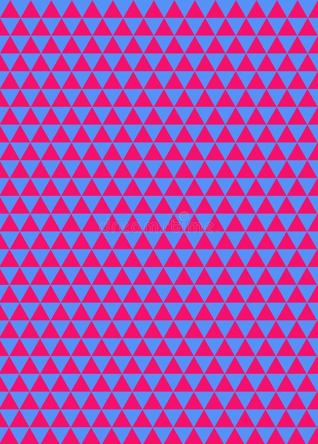 Red Retro Neon Background with Geometric Triangle Pattern Stock ...