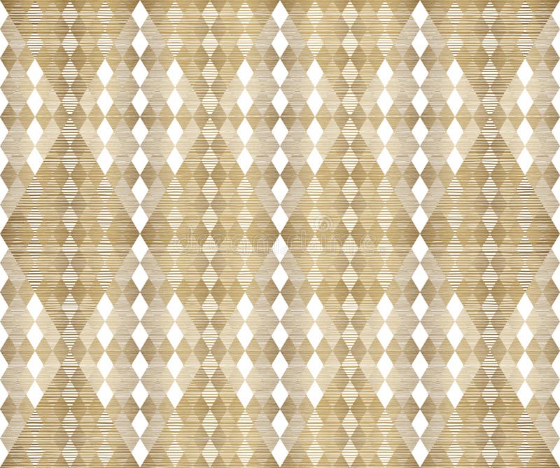 Geometric Rhombus Seamless Pattern Design Gold White Background Stock ...