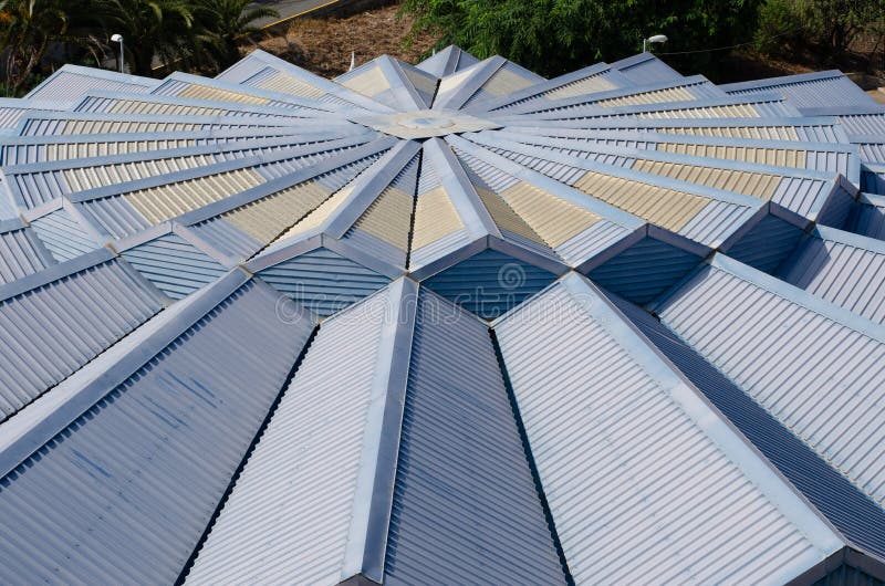 Geometric Roof Modern Architecture Stock Image - Image of geometric ...