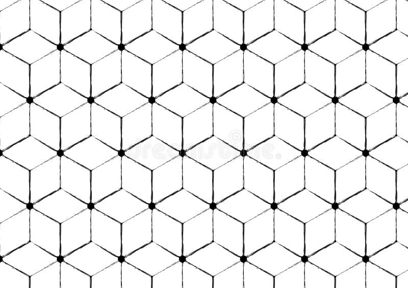 Geometric Rough Seamless Pattern Stock Vector - Illustration of textile ...