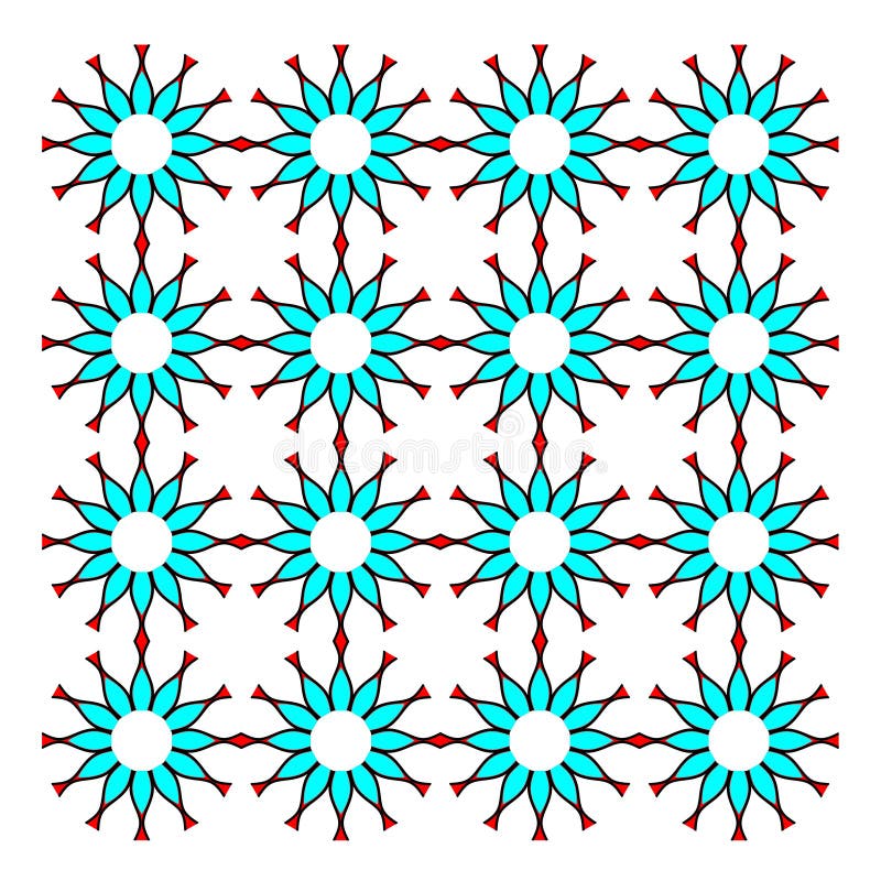 Geometric Round Colorful Pattern, Seamless Geometric Pattern Texture ...