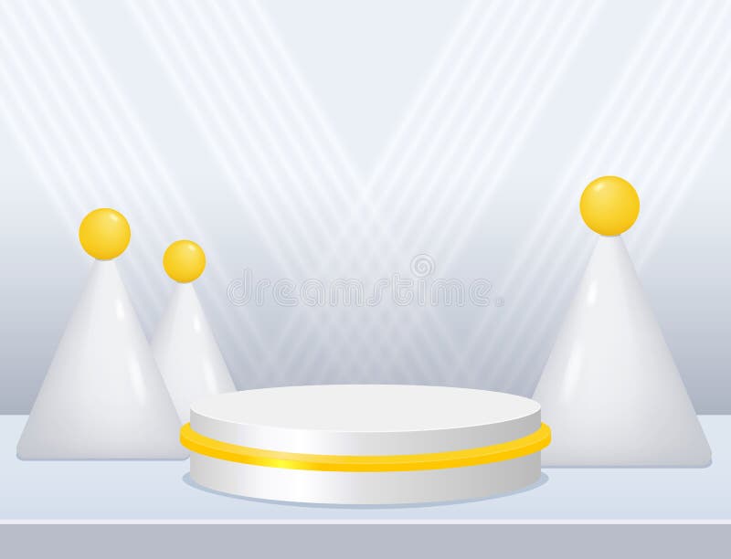 Round platform or stage stock illustration. Illustration of circular ...