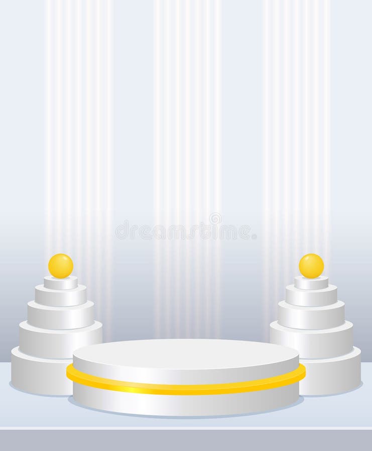 Round platform or stage stock illustration. Illustration of circular ...