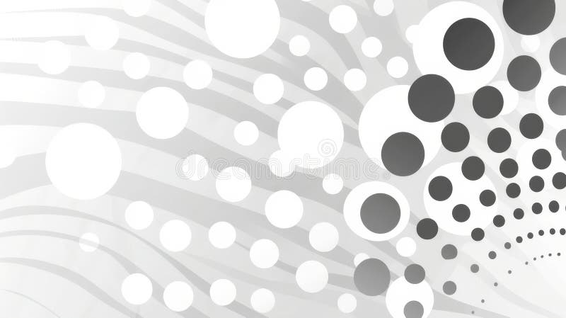A Geometric Round Shape Background Concept in White and Gray Color ...
