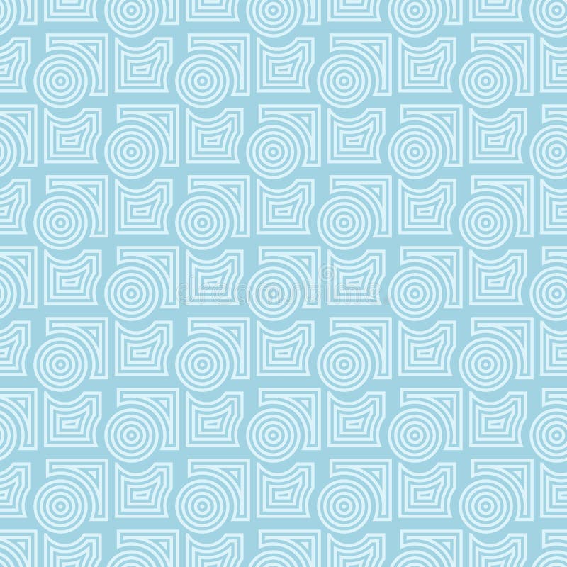 Geometric Round Shape Seamless Pattern. Circles and Rhombus Stock ...