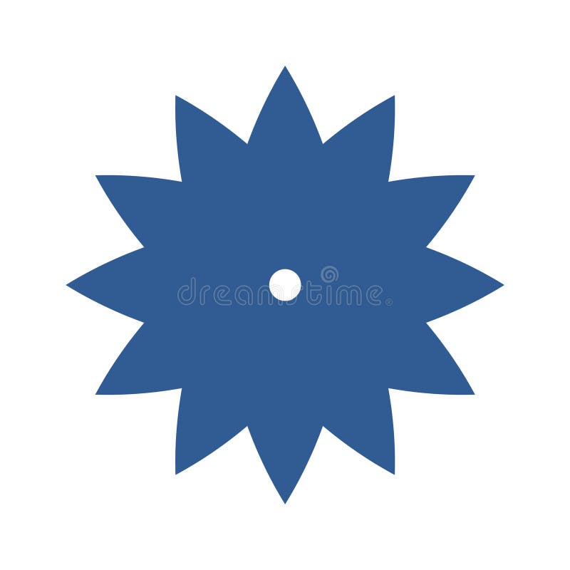 Geometric Round Star Figure Stock Vector - Illustration of isolated ...