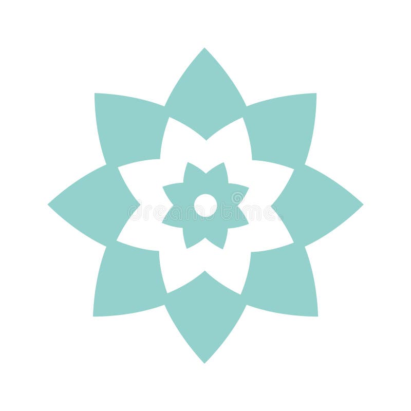 Geometric Round Star Figure Stock Vector - Illustration of circle ...