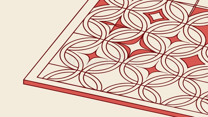 Geometric Rug Pattern with Repeating Organic Shapes, Subtle Design ...