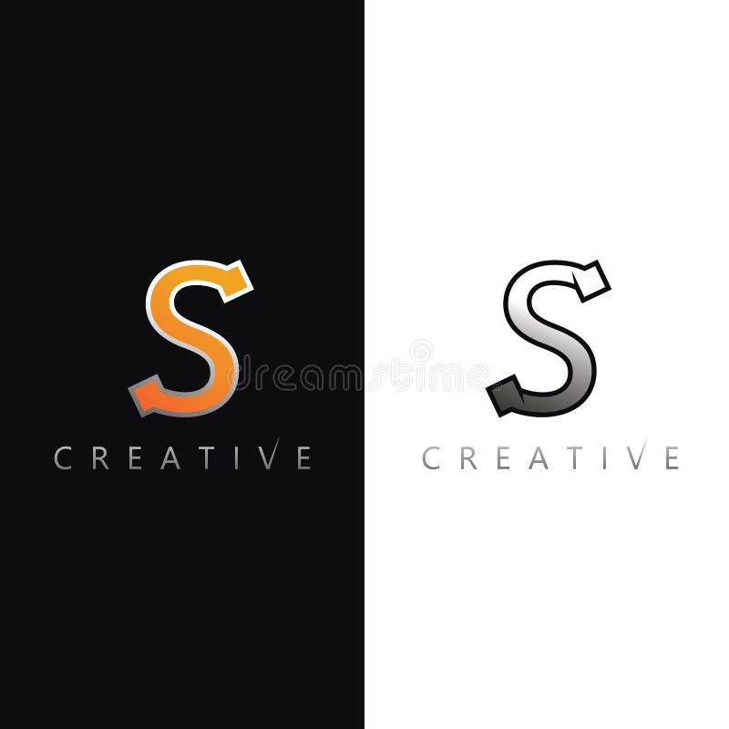 Geometric S Letter Vector Logo for Creative Corporate and Digital Use Stock Illustration ...