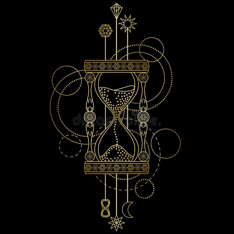 Geometric sandglass symbol stock vector. Illustration of diamond - 85824021