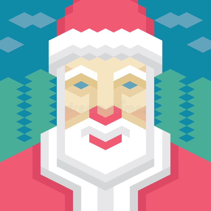 Geometric Santa Claus Stock Illustrations – 1,561 Geometric Santa Claus ...