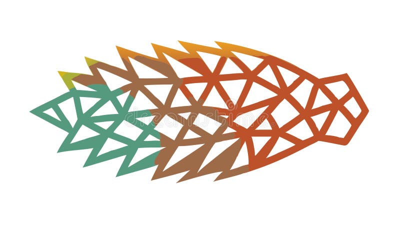 Geometric Scale Pattern, Abstract Textured Design, Vector Design Generative AI Stock Vector ...