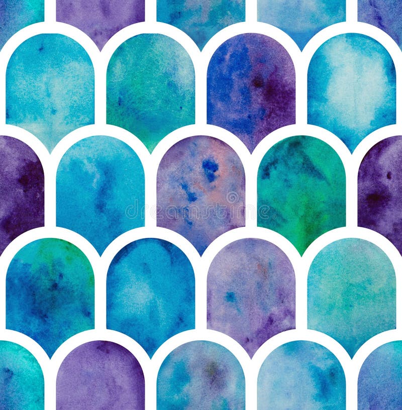 Geometric Scales Seamless Pattern Stock Illustration - Illustration of ...