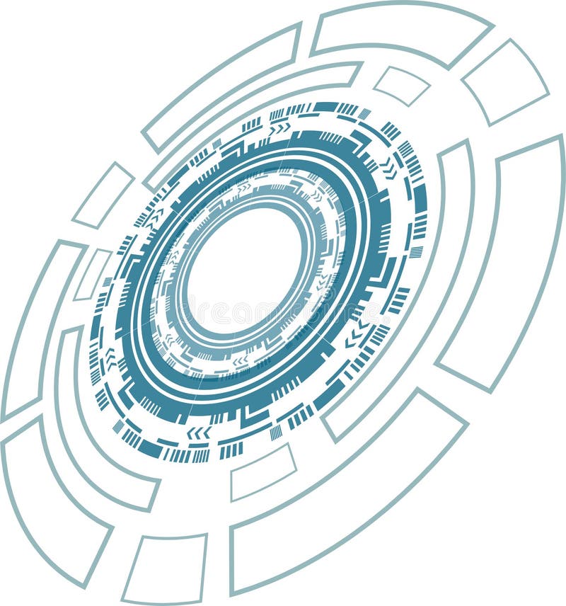 Science Clip Art. Digital Circle. Modern Technologies. Futuristic ...