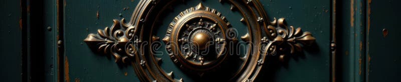 Geometric Scrollwork, Antique Brass Doorbell Push, Aesthetic, Scroll ...