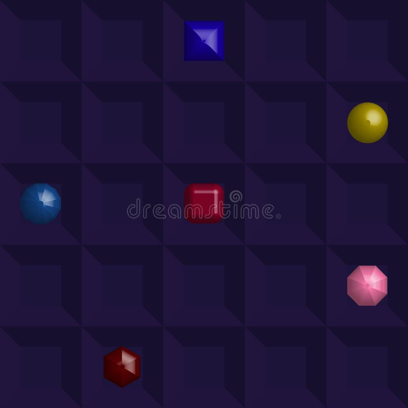 Geometric Seamles Pattern of Concave Squares and Various 3d Polygons ...