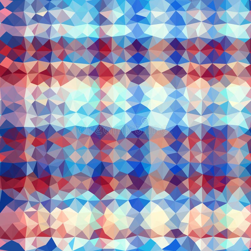 Geometric Seamless Abstract Pattern Low Poly Style. Stock Vector ...