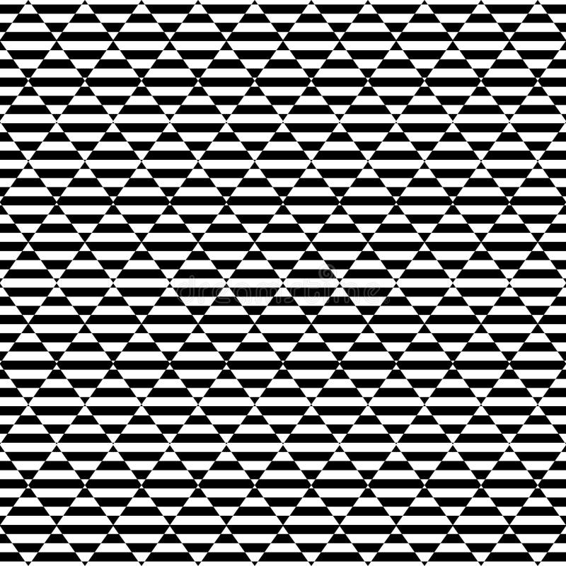 Geometric Seamless Black and White Striped Background with Visual ...