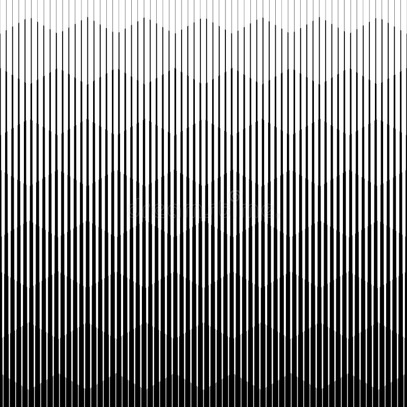 Geometric Seamless Border. Gradient Pattern. Halftone Linear Texture ...