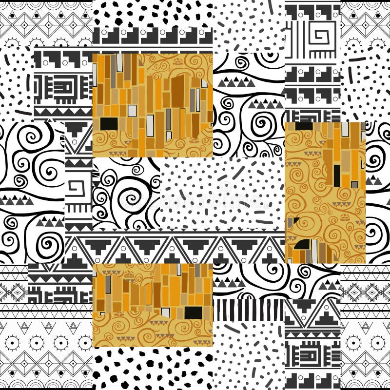 Klimt Pattern Stock Illustrations – 104 Klimt Pattern Stock ...
