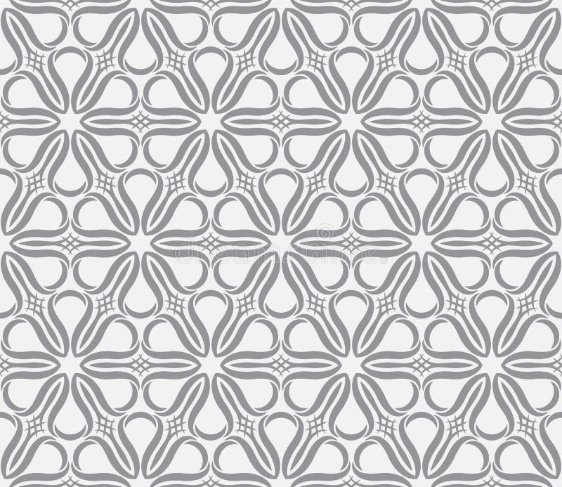 Geometric Seamless Flower Pattern Stock Vector - Illustration of ornate ...