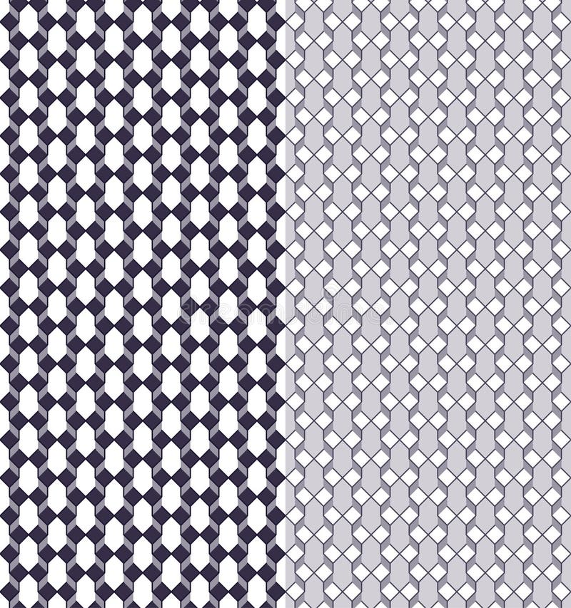 Abstract Geometric Shapes Seamless Pattern Stock Vector - Illustration ...