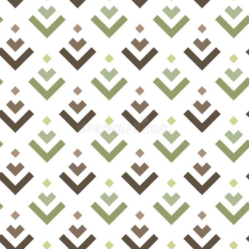 Geometric Seamless Pattern. Abstract Background with Arrow and Square ...