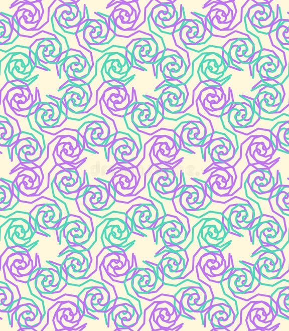 Geometric Seamless Pattern Background with Twist Line Style. Stock ...