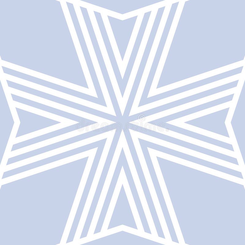 Blue Triangle Lines on White Background. Pattern. Seamless Stock ...